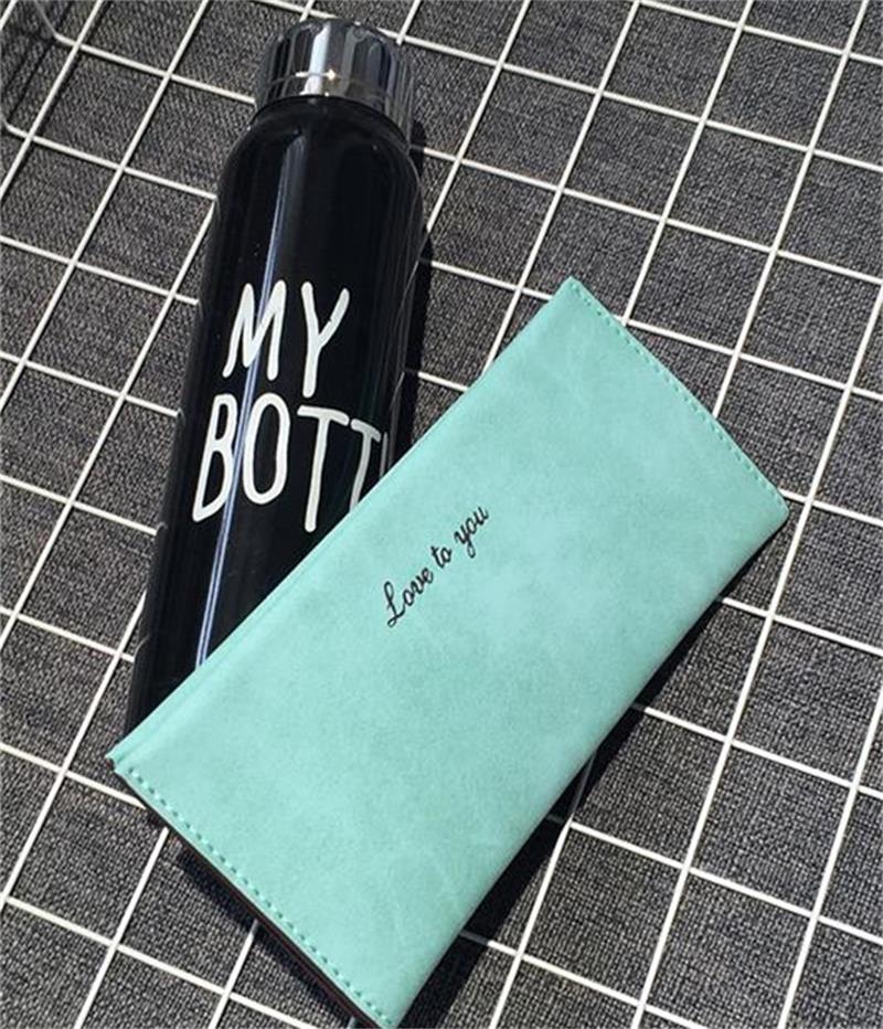 Simple Solid Jelly Pu Leather Long Wallet Wallet(color: Light Blue) on ...